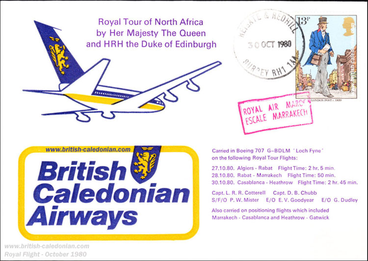 BCal The Royal Flight 1980